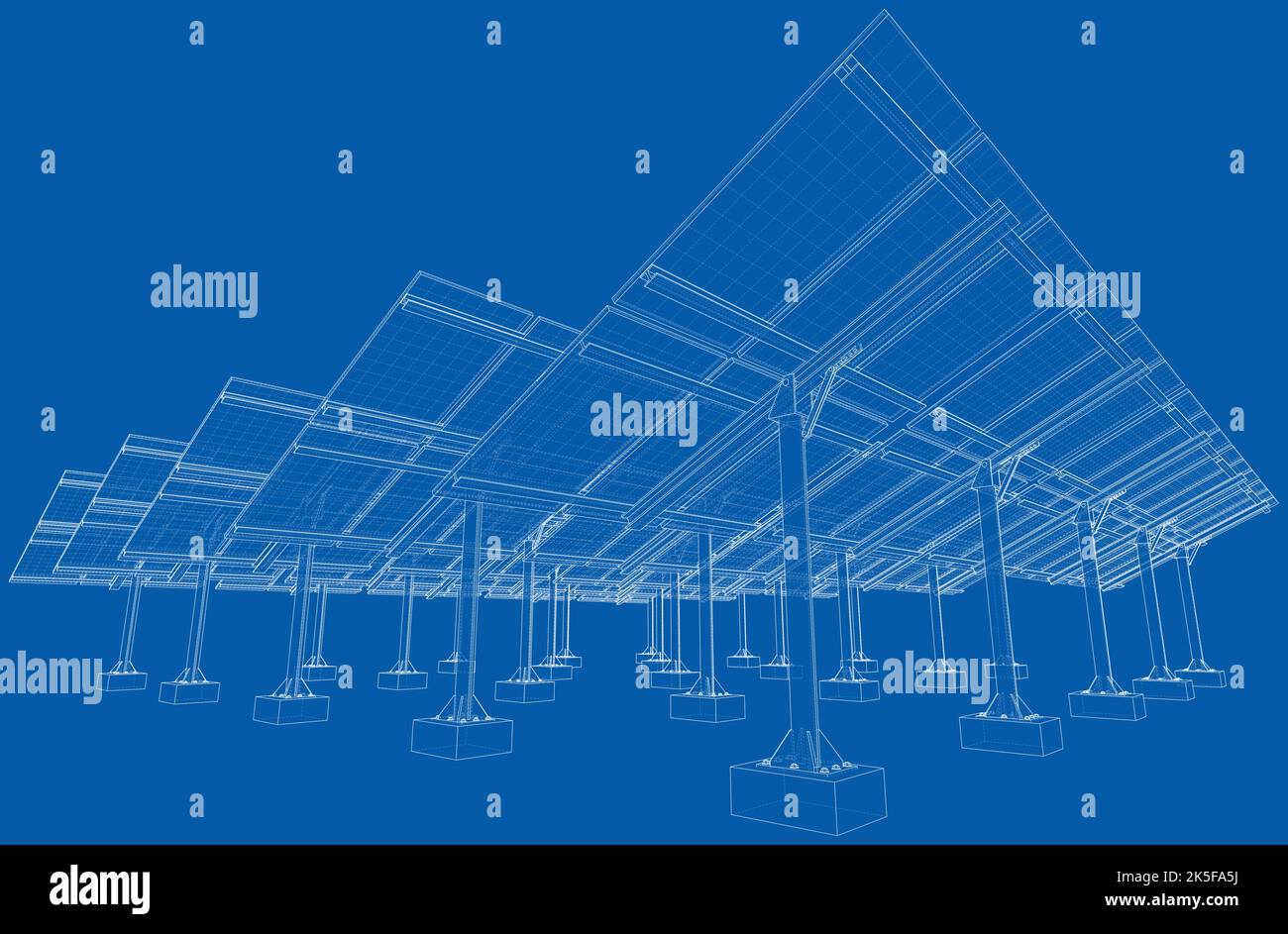 Solar Panel Field. Vector Stock Vector Image & Art - Alamy