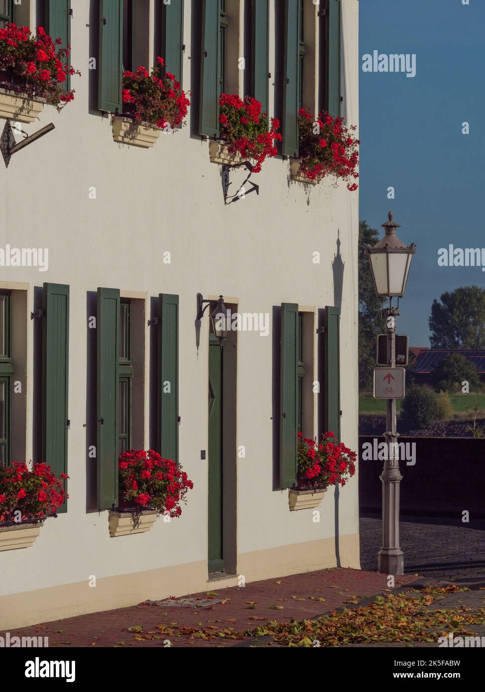 the village of grieth at the river rhine Stock Photo - Alamy