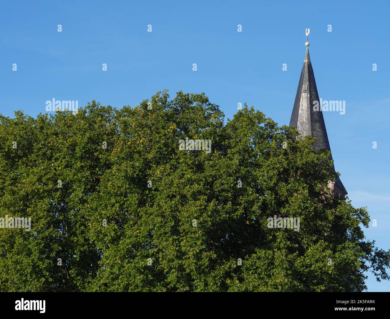 the village of grieth at the river rhine Stock Photo - Alamy