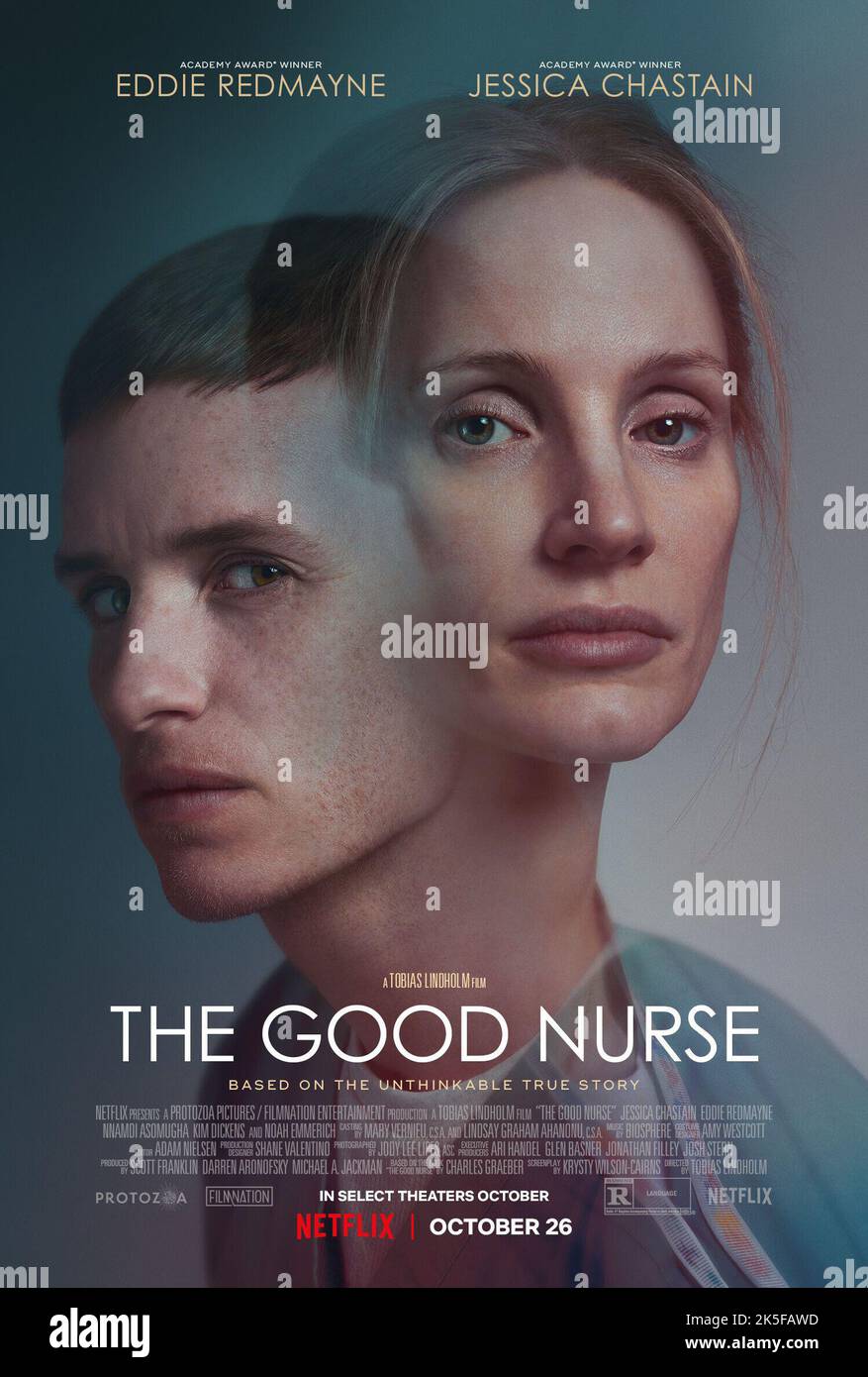 EDDIE REDMAYNE and JESSICA CHASTAIN in THE GOOD NURSE (2022), directed ...