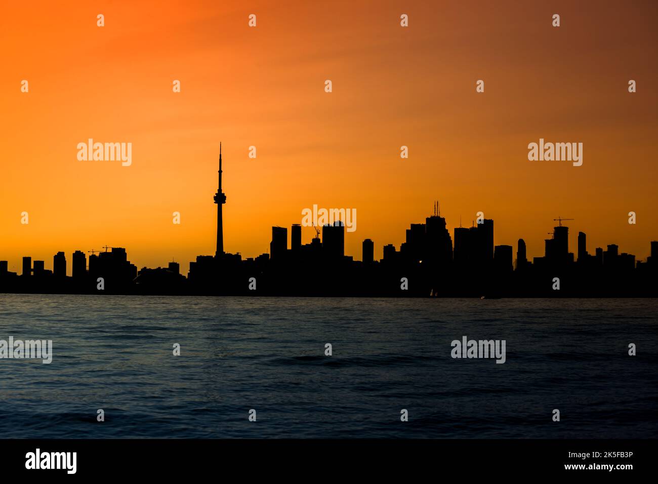 Toronto city skyline silhouette background, cityscape with skyscrapers ...