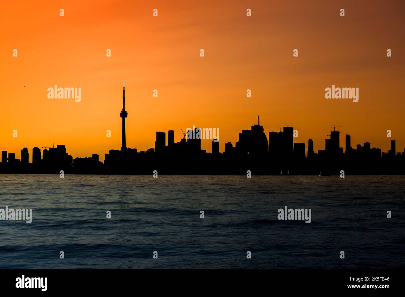 Toronto city skyline silhouette background, cityscape with skyscrapers ...
