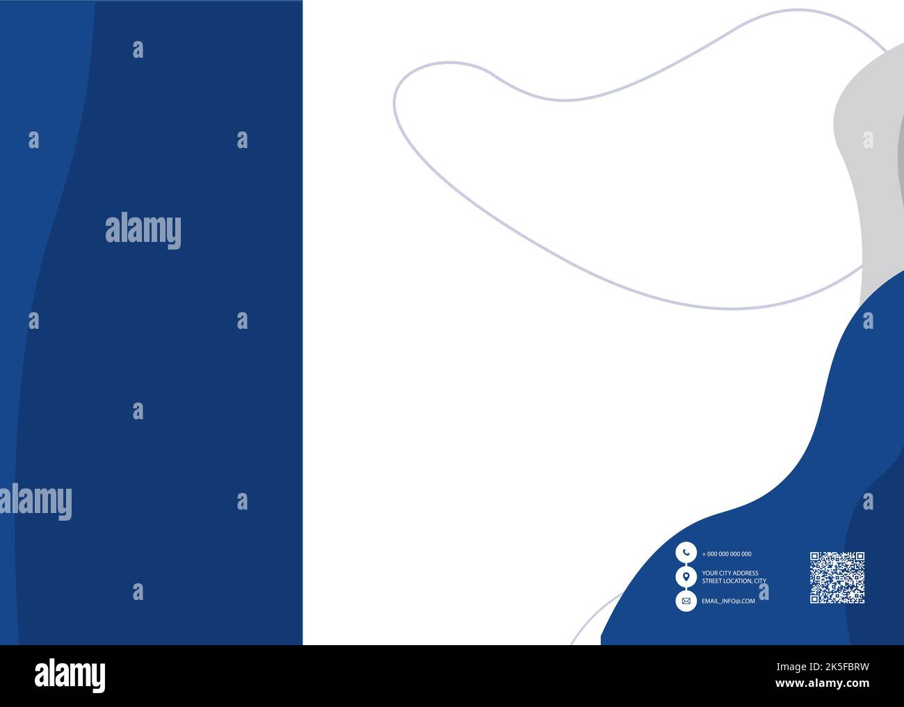 Stylish Digital Technology, Blue Color Theme brouchure Design Template ...