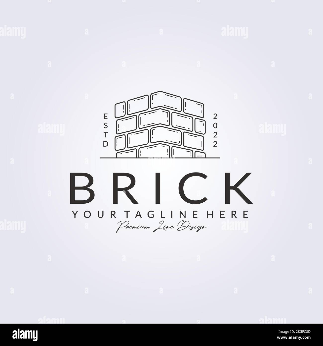 brick stone logo vector illustration design Stock Vector Image & Art ...