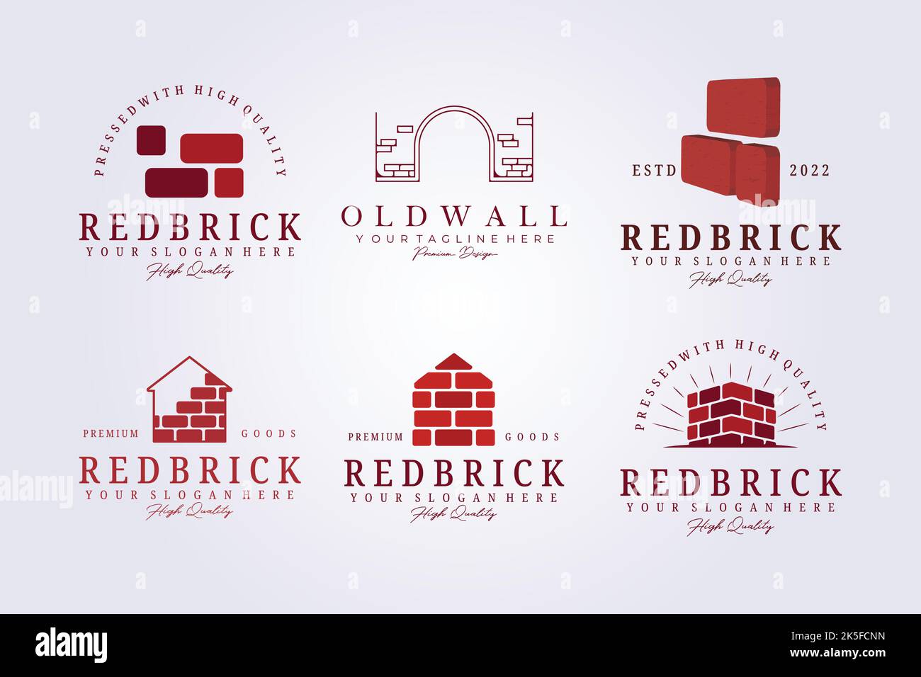 brick stone logo vector illustration design Stock Vector Image & Art ...