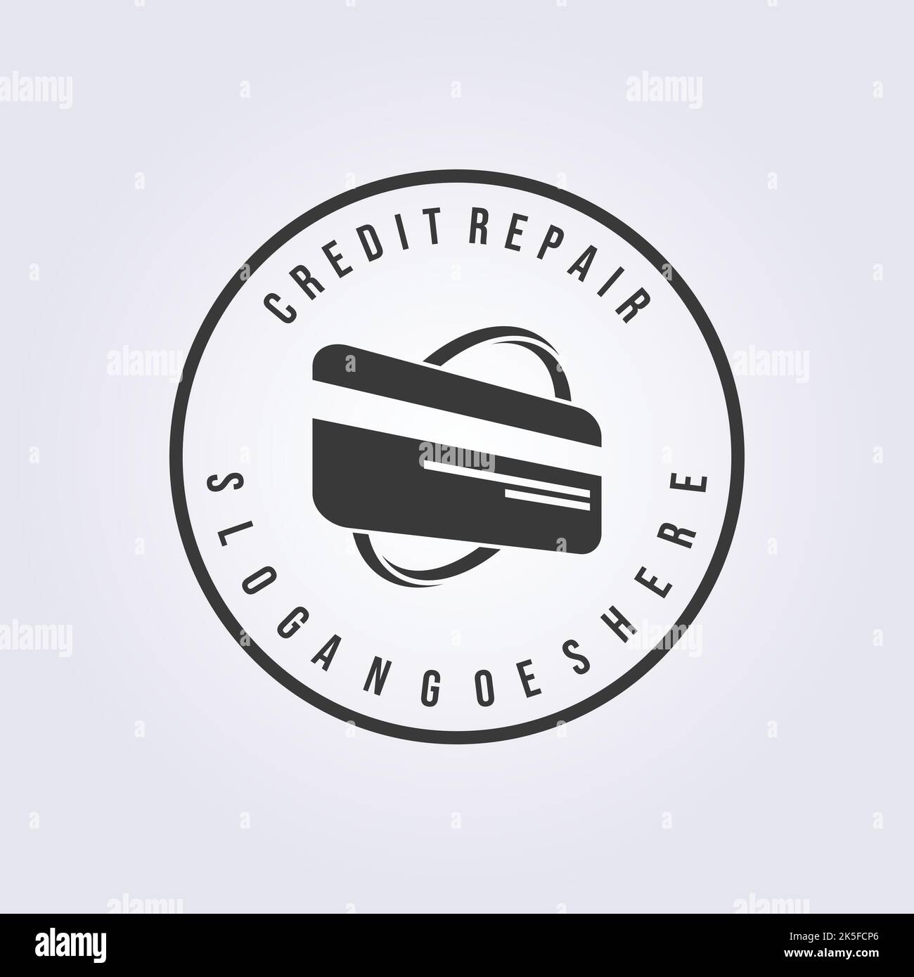 credit repair logo vector icon symbol illustration design Stock Vector ...
