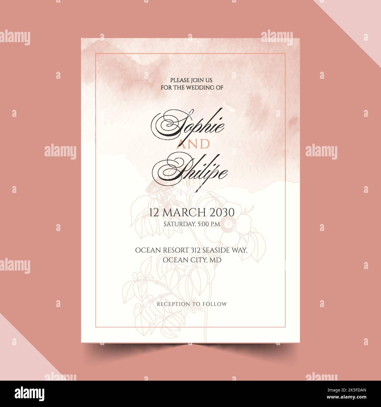 Blank Formal Invitation Sample
