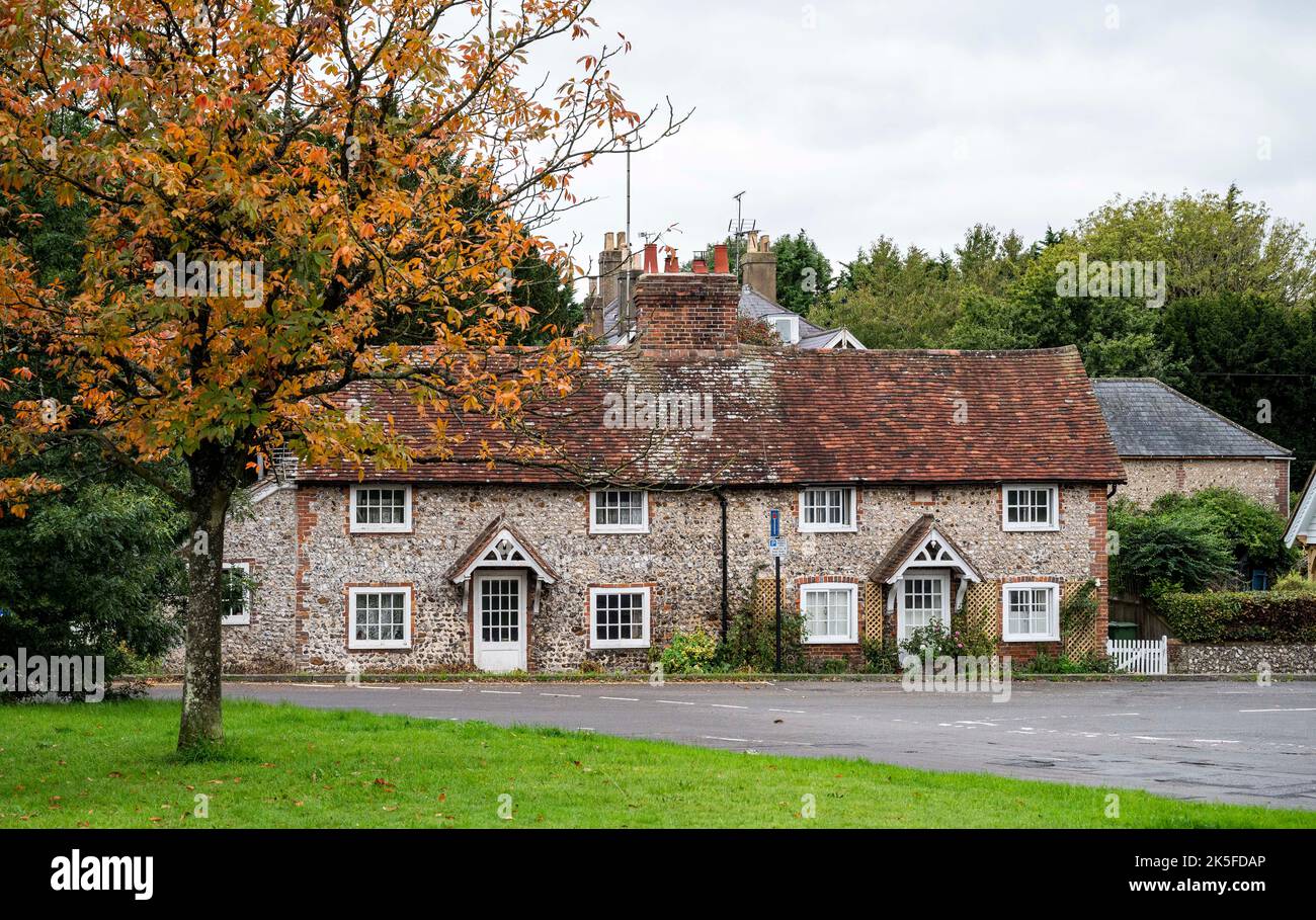 Quaint cottages in Falmer village Brighton , Sussex , England UK Stock ...
