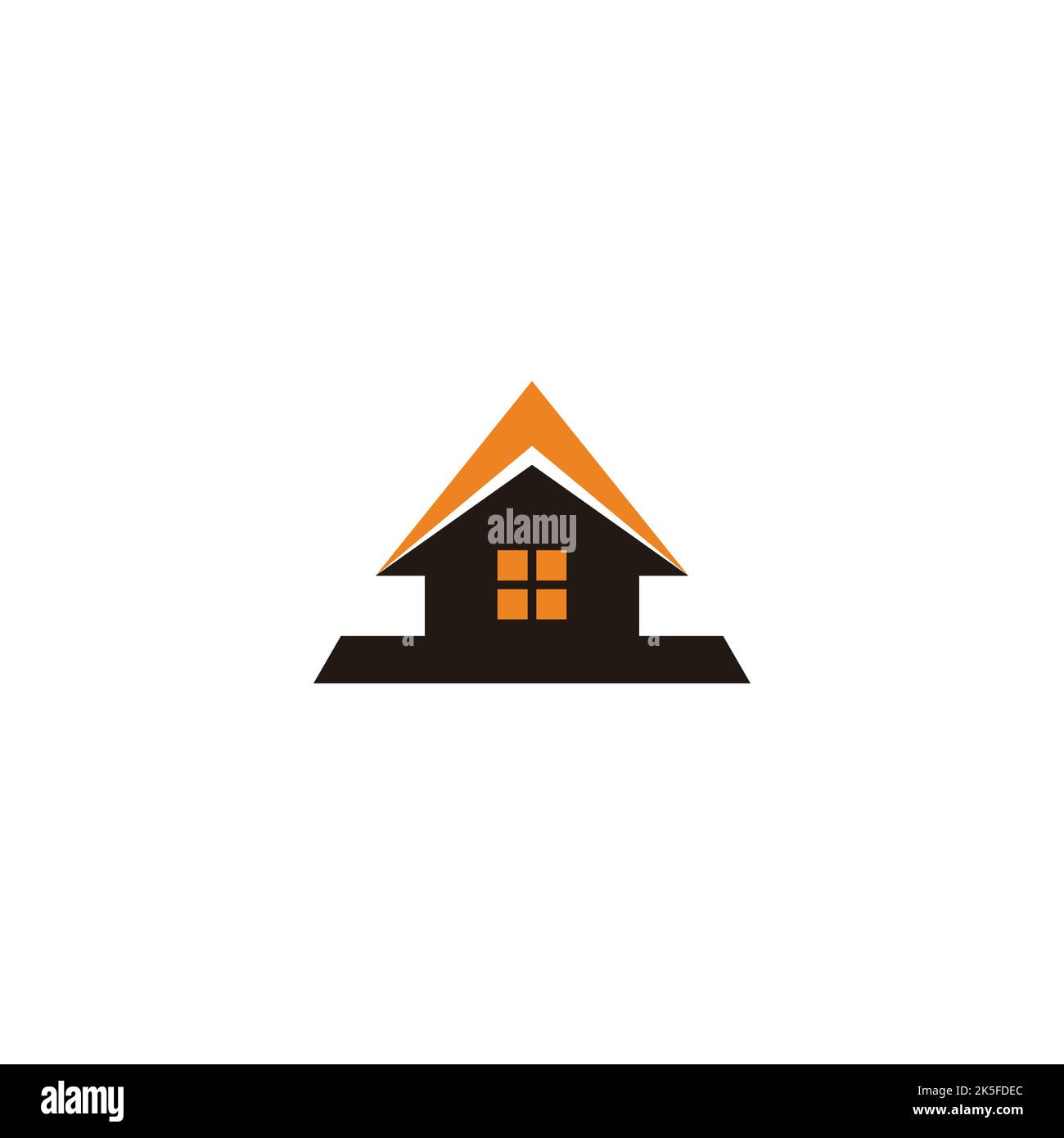 triangle home arrow up window logo vector Stock Vector Image & Art - Alamy