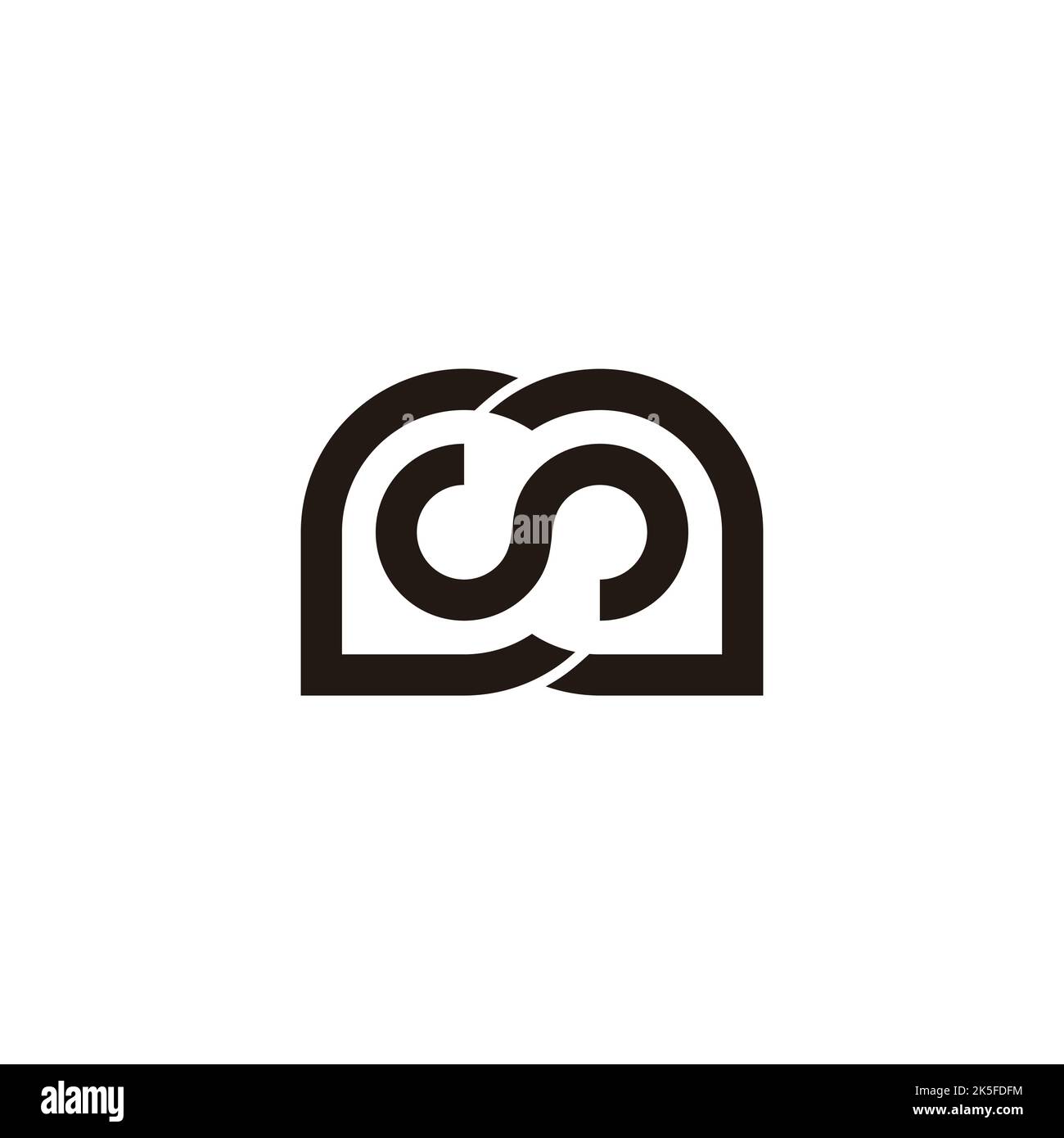 letter ms simple geometric line logo vector Stock Vector Image & Art ...