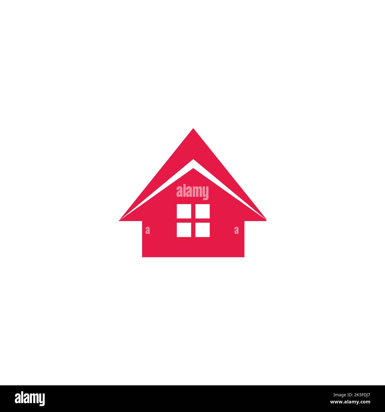 home arrow red geometric simple symbol vector Stock Vector Image & Art ...
