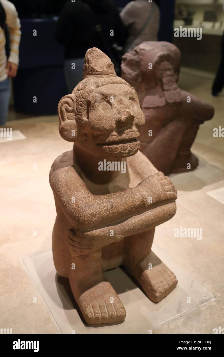 Sandstone seated figure of Mictlantecuhtli, the Aztec God of the Dead ...