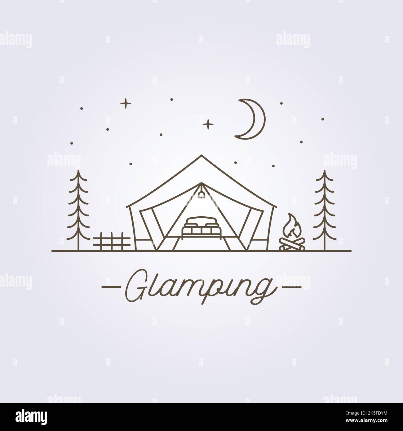 Luxury glamping Stock Vector Images - Alamy
