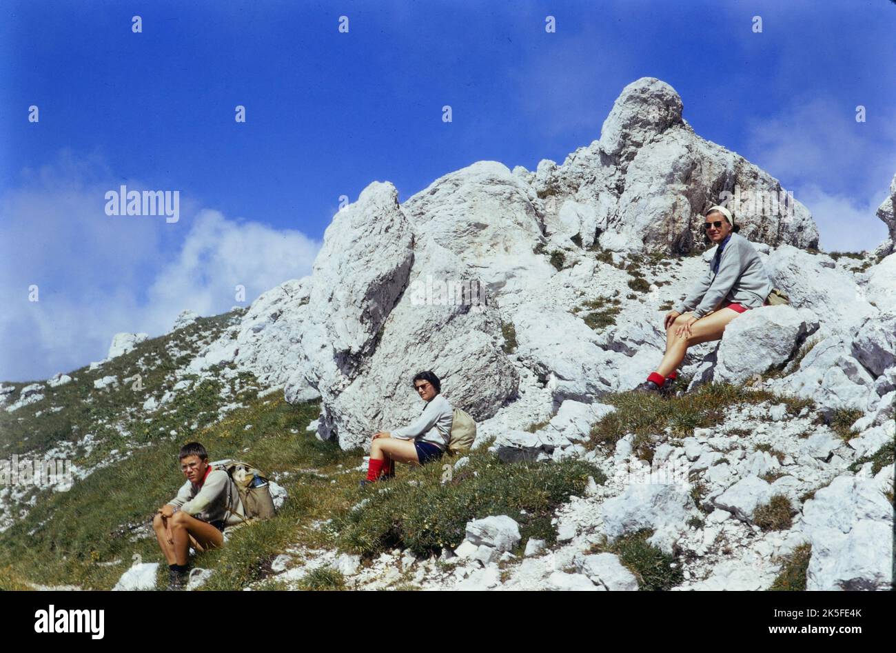 Mountain climbing, La Tournette, Haute-Savoie, France Stock Photo - Alamy