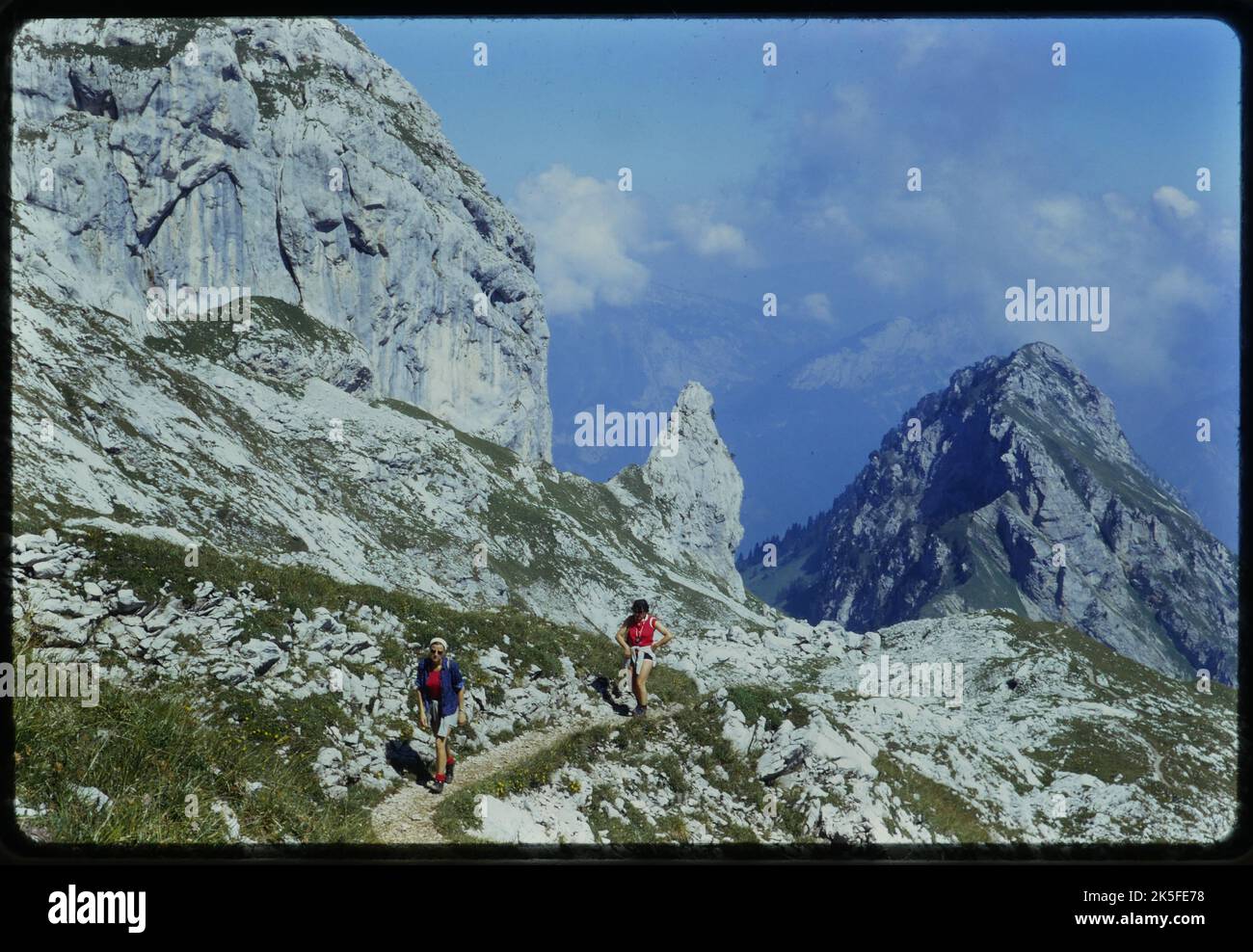 Mountain climbing, La Tournette, Haute-Savoie, France Stock Photo - Alamy