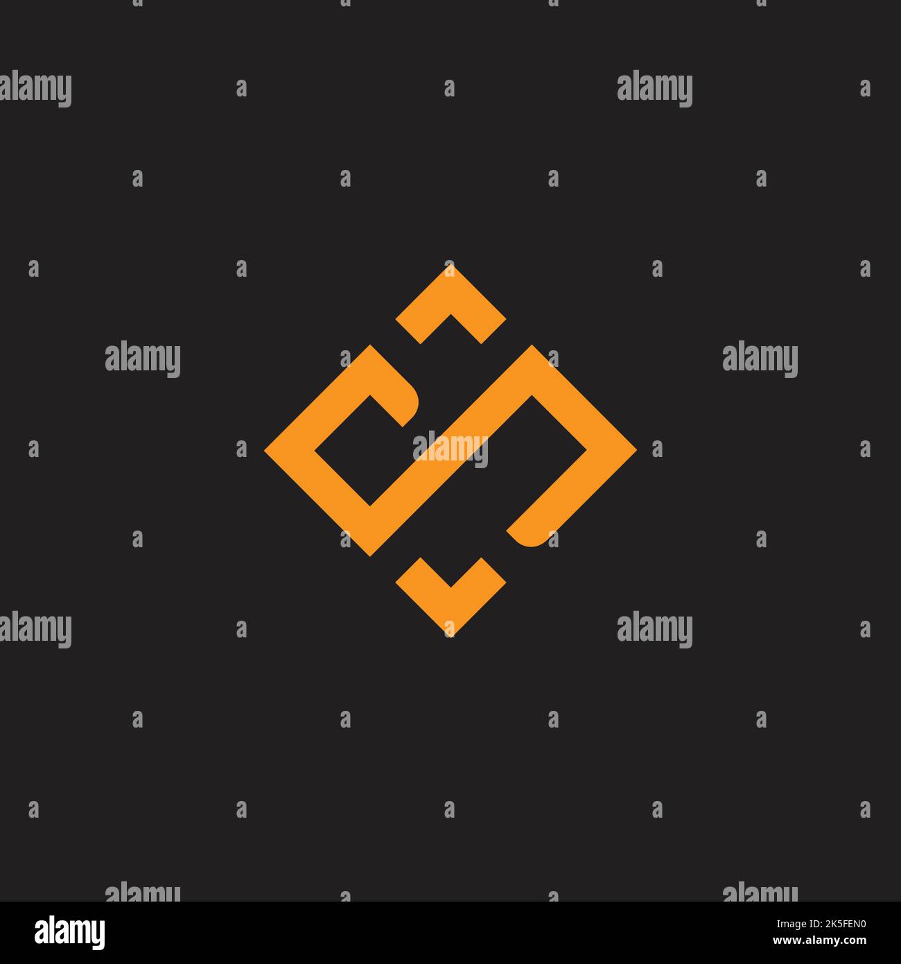 letter sm abstract arrows square geometric logo vector Stock Vector Image & Art - Alamy