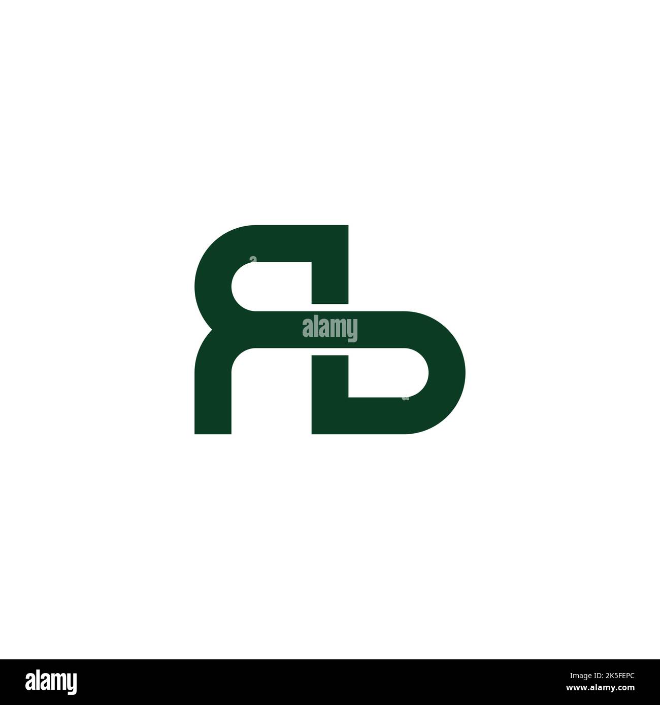 letter rb abstract simple geometric line logo vector Stock Vector Image & Art - Alamy