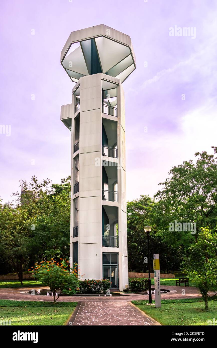 Toa Payoh Town Park observation tower. The park was a popular venue for ...