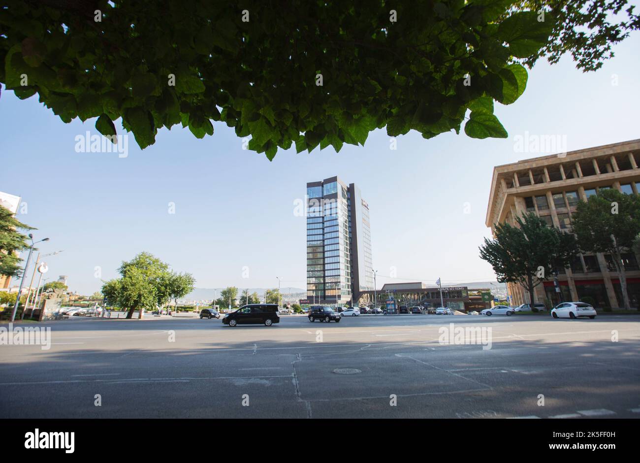 TBILISI, GEORGIA -August 24, 2022: The Radisson Blue Iveria Hotel is a ...