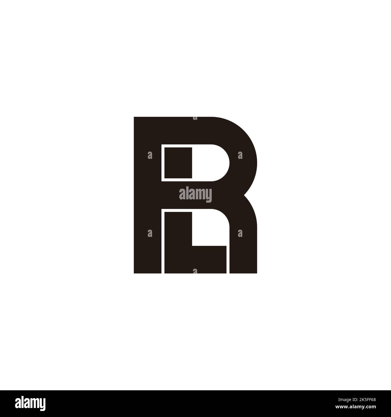 letter rl simple geometric logo vector Stock Vector Image & Art - Alamy