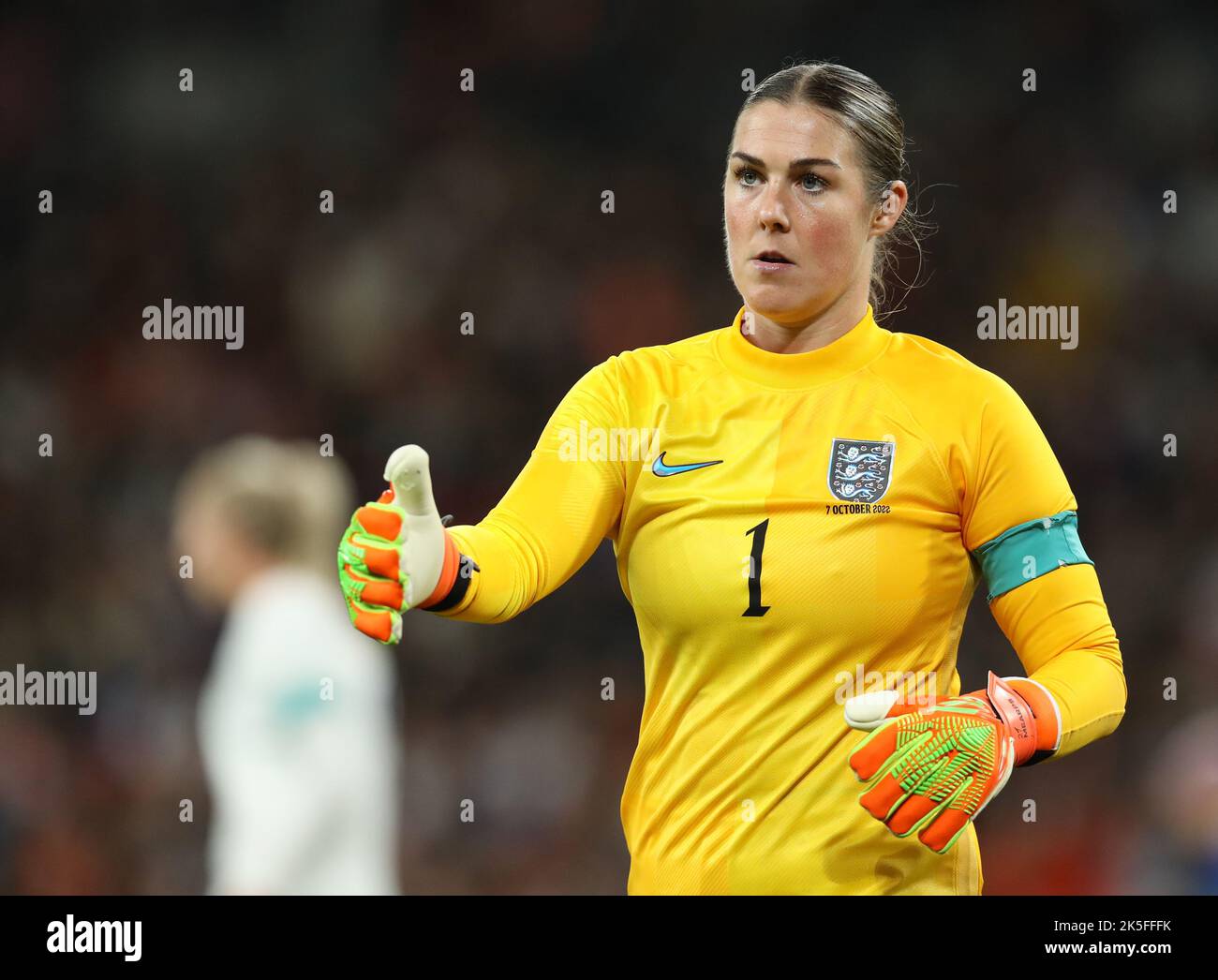 London, England, 7th October 2022. Mary Earps of England during the ...