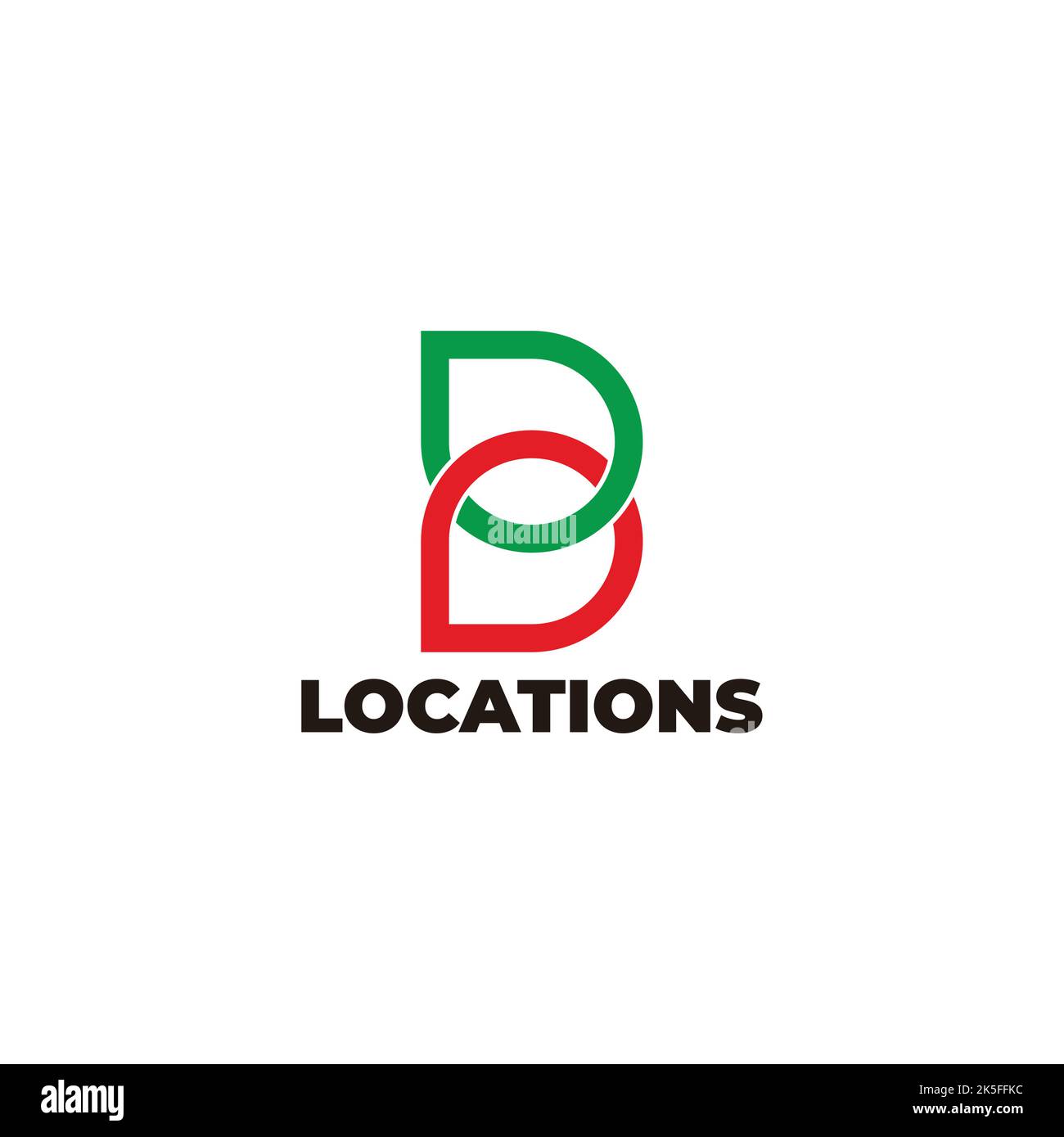 letter b pin location colorful logo vector Stock Vector Image & Art - Alamy