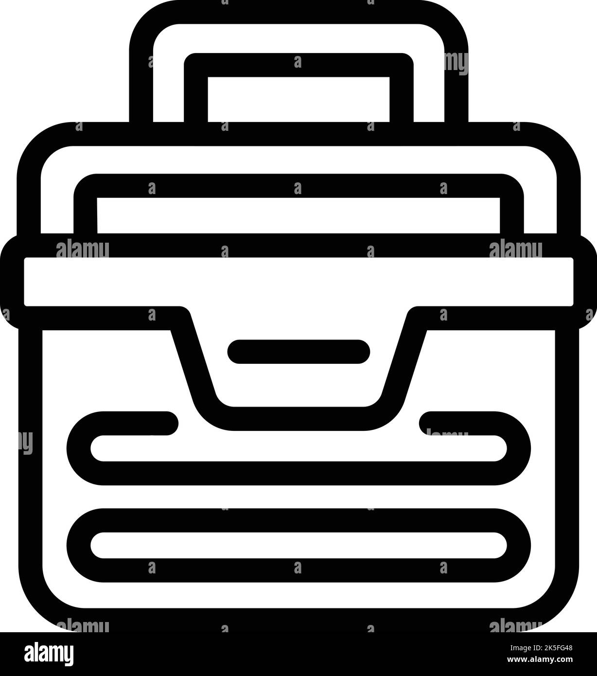Car toolbox icon outline vector. Tool box. Repair case Stock Vector ...