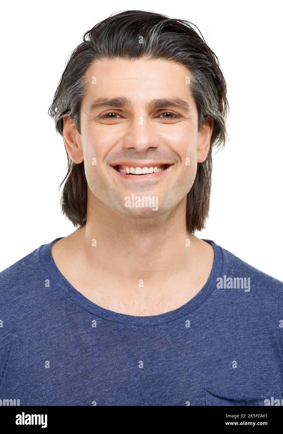 Showing you his best smile. Studio portrait of a handsome man posing ...