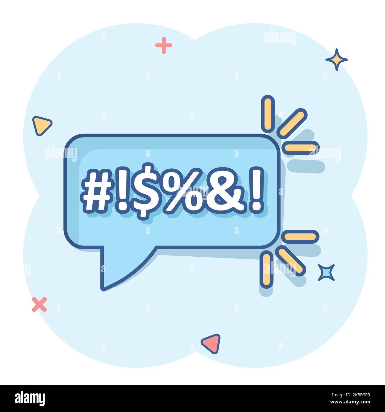 Shout speech bubble icon in comic style. Complain vector cartoon ...