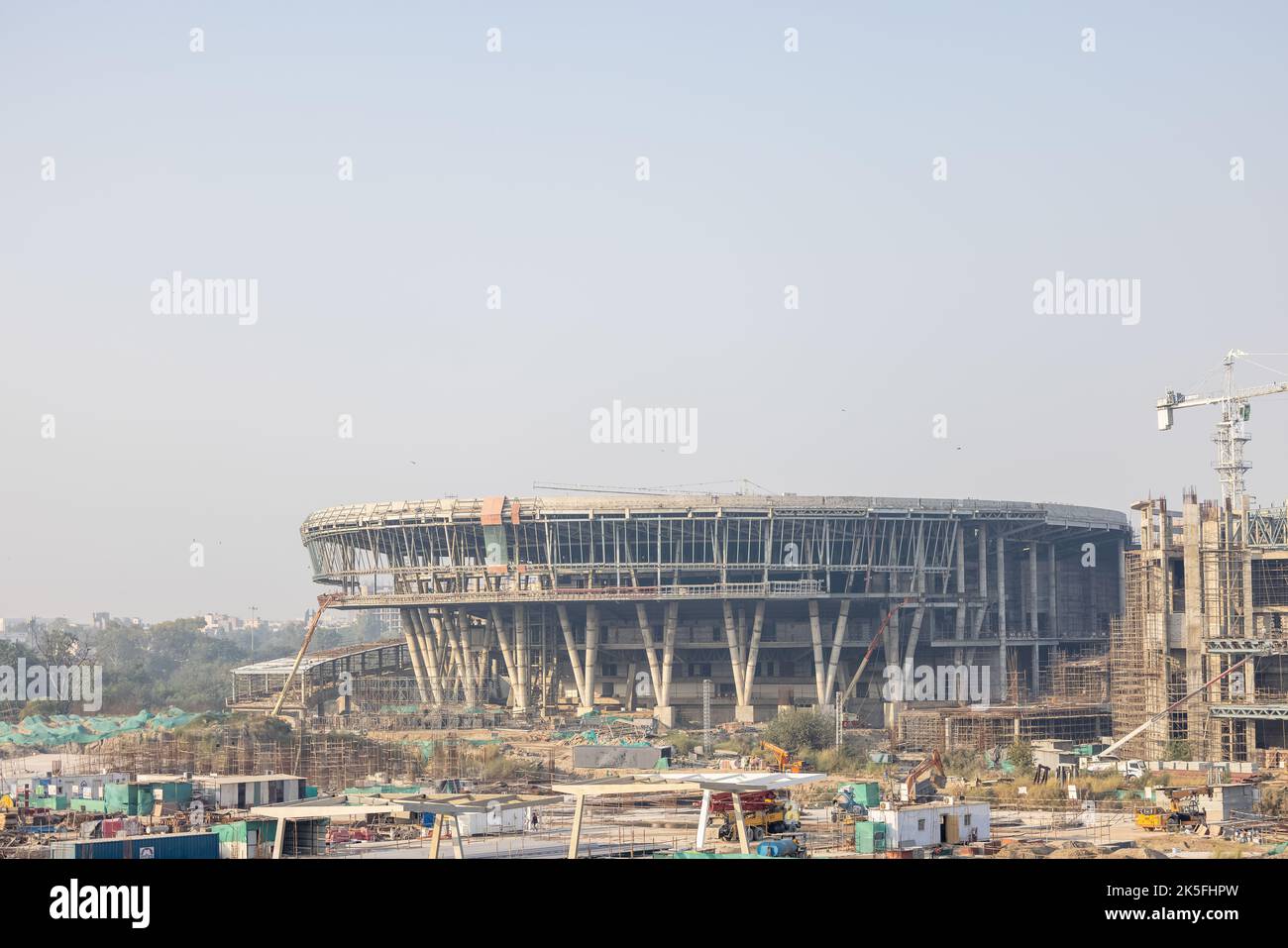 New Delhi, India, November 2021: Architecture of newly constructed ...