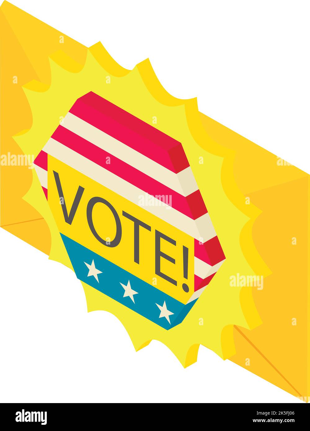 Exclamation mark and american flag Stock Vector Images - Alamy