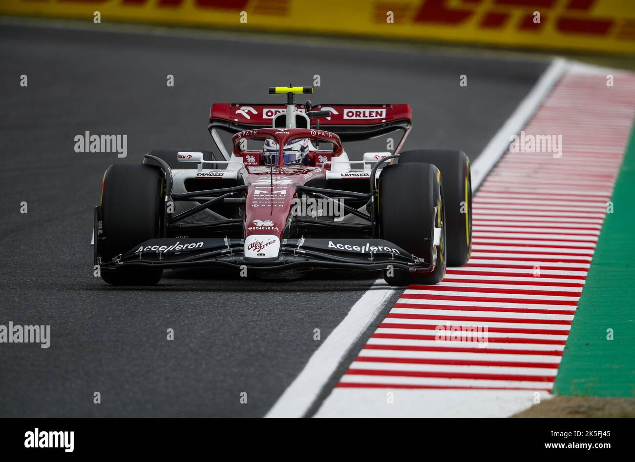 Suzuka, Japan. 08th Oct, 2022. 24 ZHOU Guanyu (chi), Alfa Romeo F1 Team ORLEN C42, action during ...