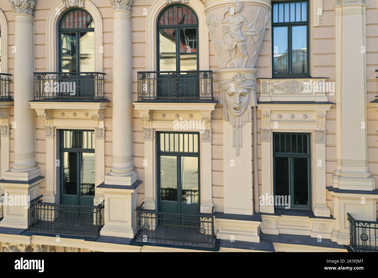 Latvia riga facade art nouveau hi-res stock photography and images - Alamy
