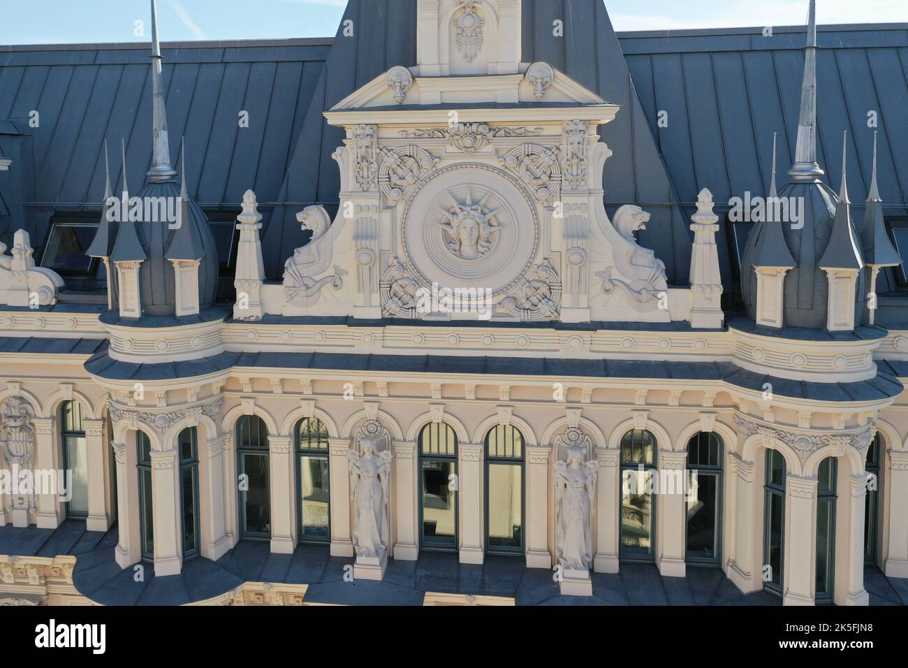 Art Nouveau architecture in Riga capital of Latvia Stock Photo - Alamy