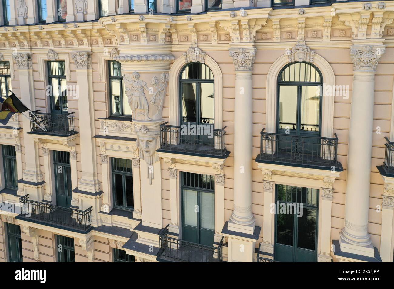 Art Nouveau style architecture Jugendstil designed by Eisenstein, Riga ...