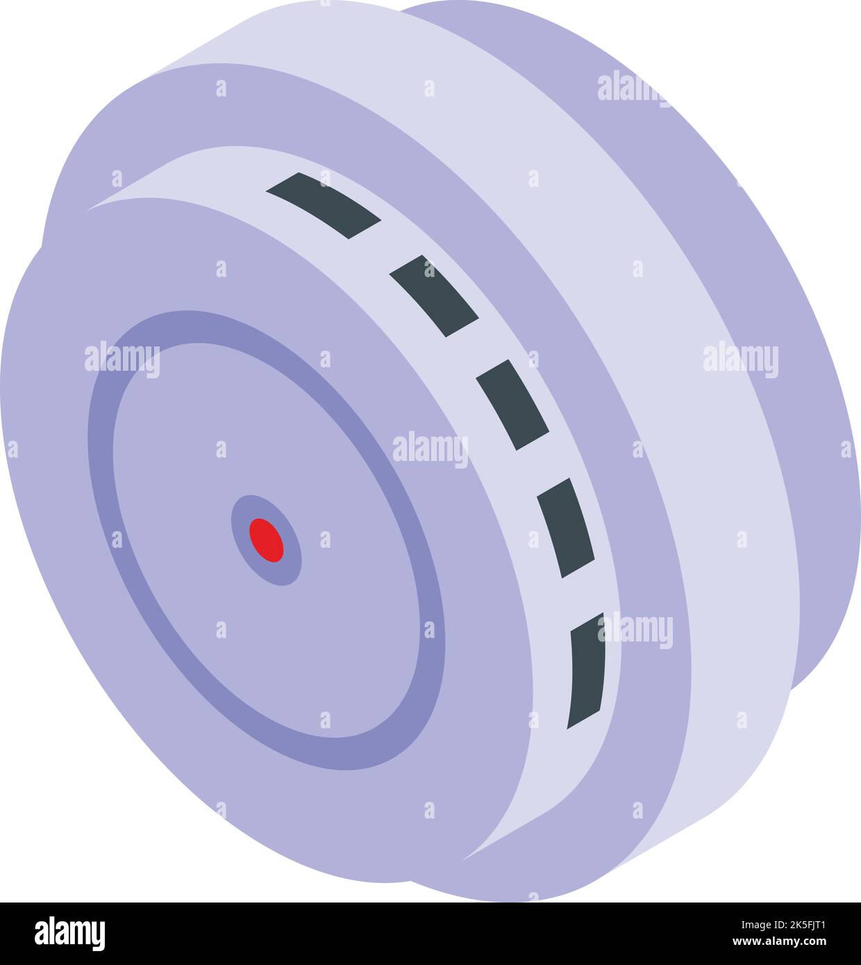 Smoke detector system icon isometric vector. Fire alarm. Home safety ...