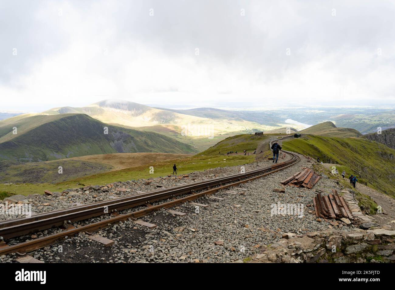 Snowdon Mountain railway, Snowdon / Yr Wyddfa, Eryri /Snowdonia ...