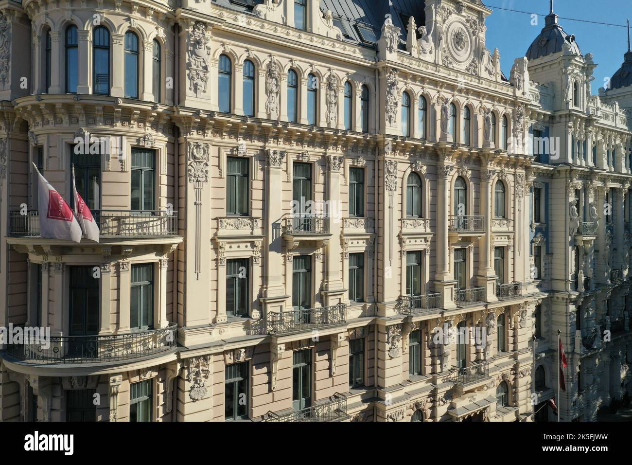 Art Nouveau architecture in Riga capital of Latvia Stock Photo - Alamy