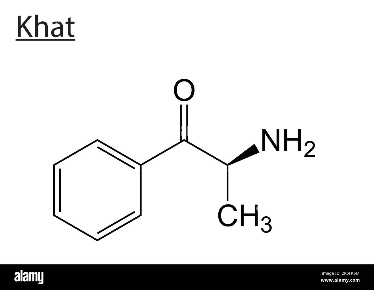 Khat Molecular structure vector skeletal formula Stock Vector Image ...