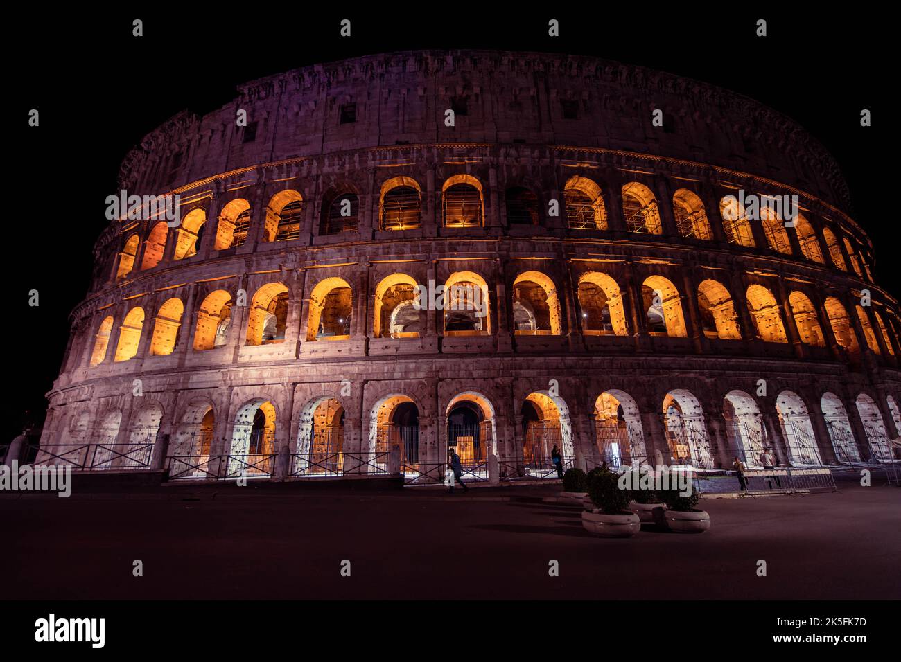 The colosseum lit up at night hi-res stock photography and images - Alamy