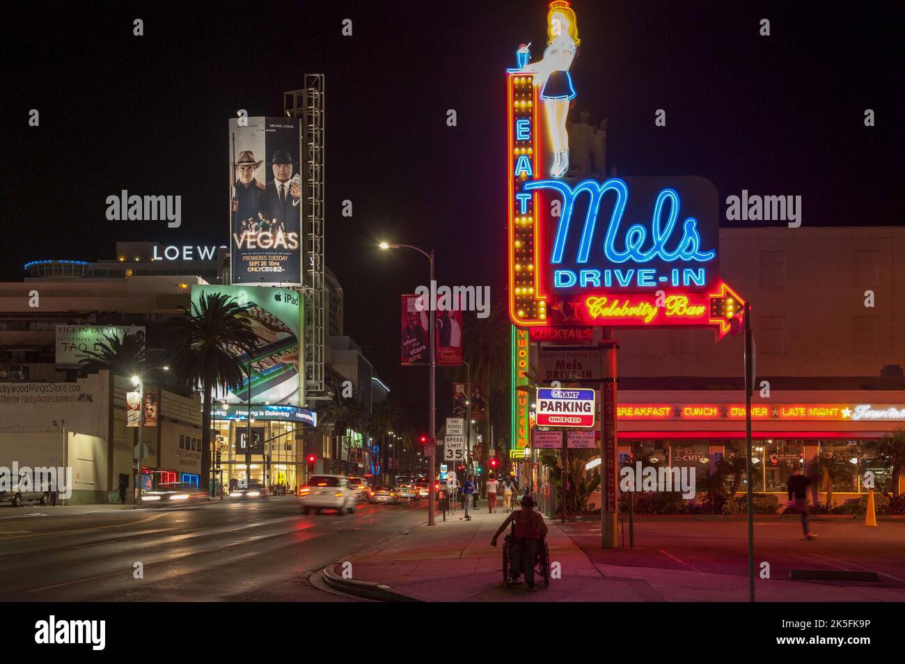 Mel’s Drive-In on North Highland Avenue in Hollywood, Los Angeles, CA ...