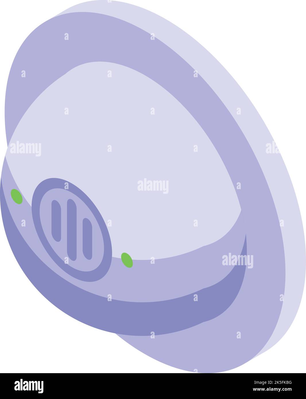 Smoke detector flame icon isometric vector. Fire alarm. Home safety ...