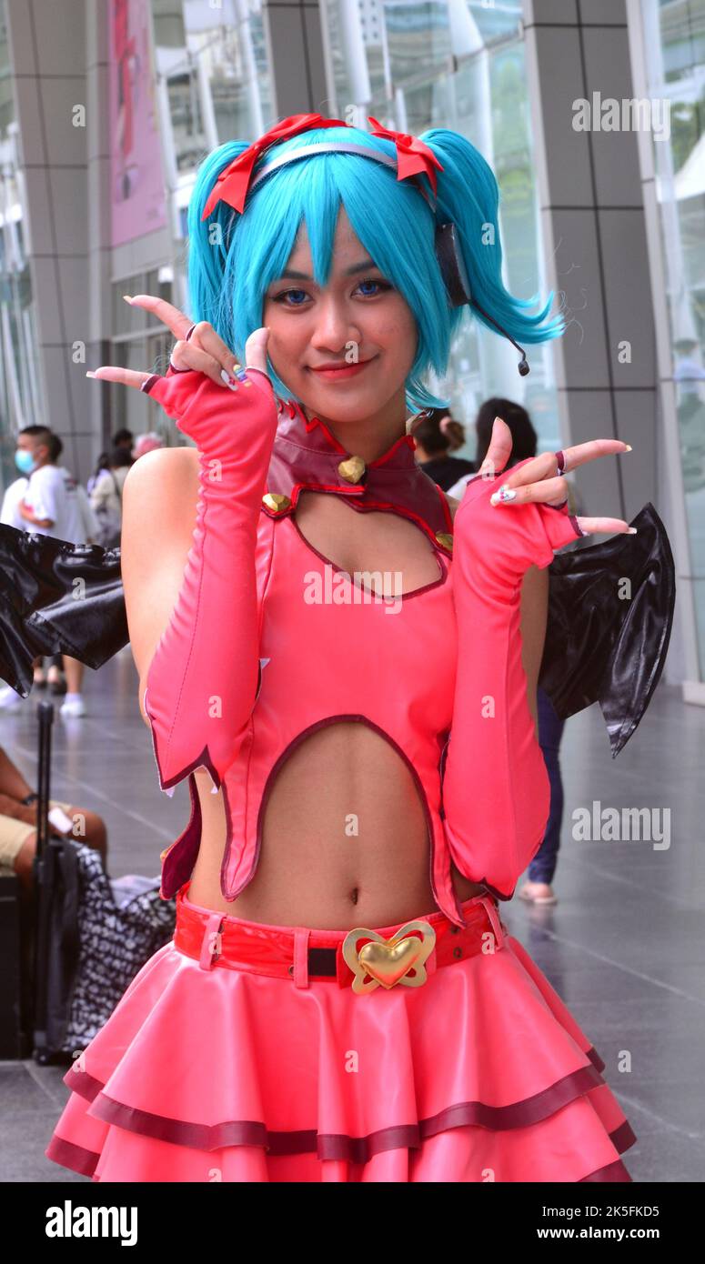 Young people participate in the Cosplay parade at the 'J-trends in town ...