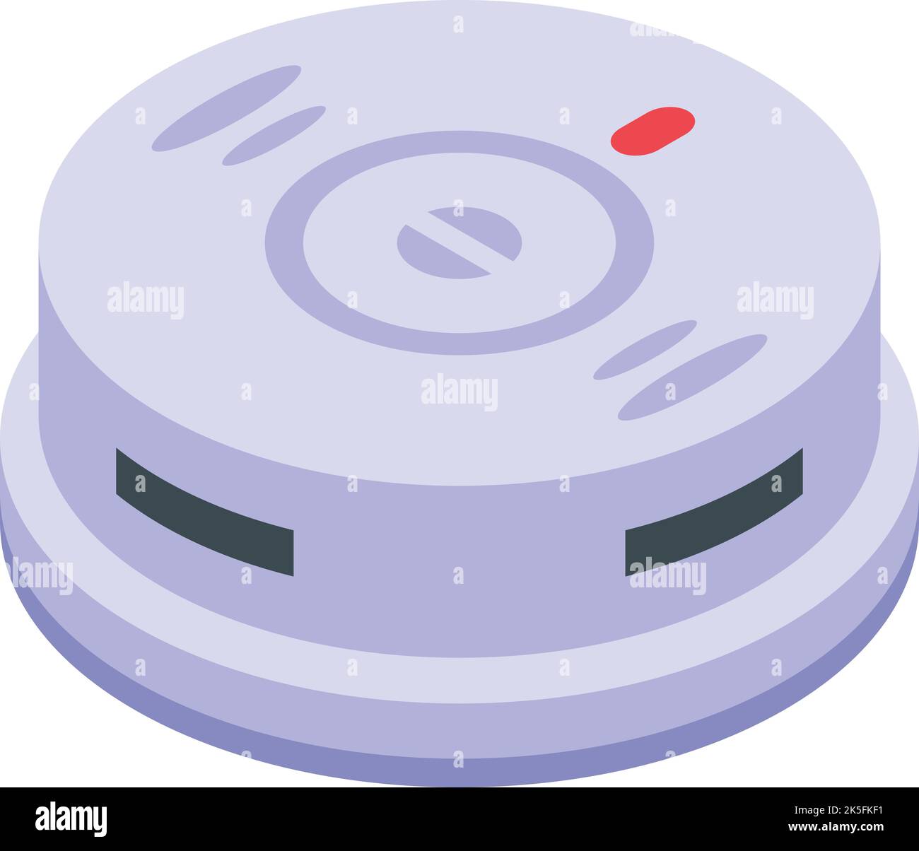Carbon smoke detector icon isometric vector. Fire alarm. Home safety ...