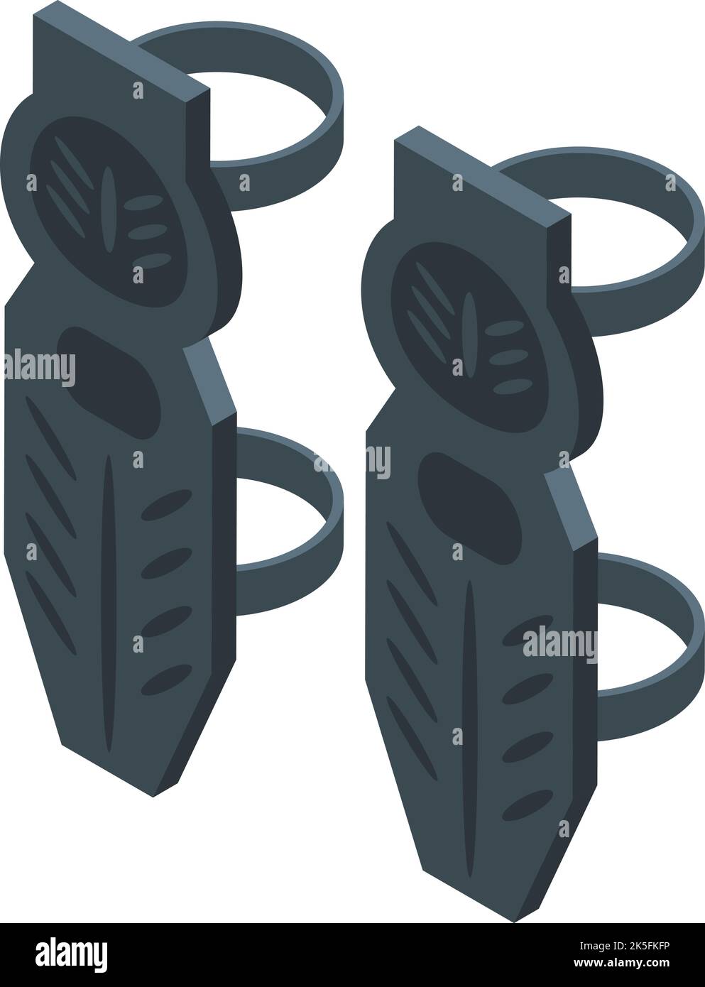 Biker leg safety icon isometric vector. Bike equipment. Moto rider ...