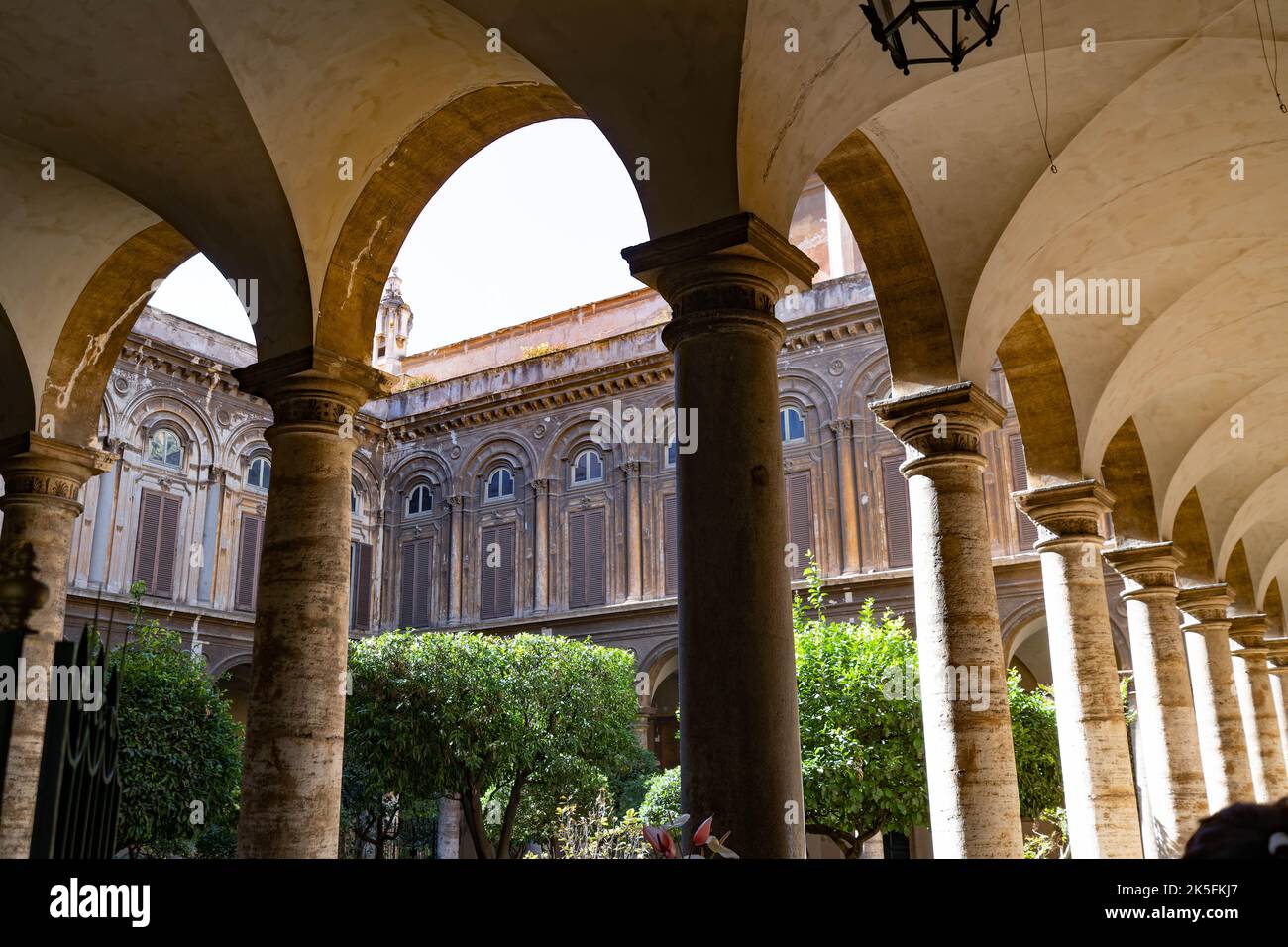 Facade arches portico convent hi-res stock photography and images - Alamy