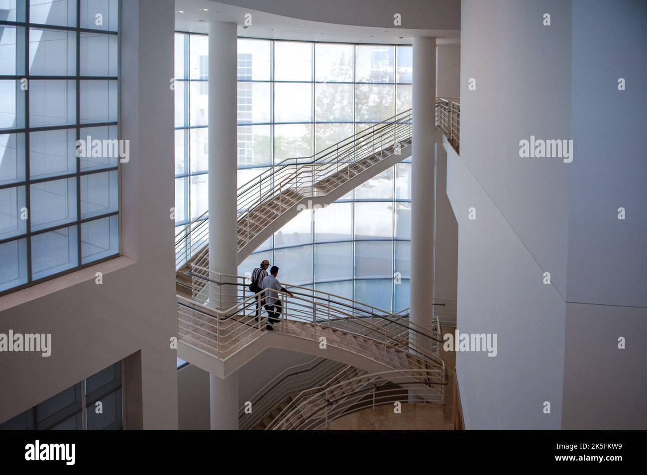The Getty Center located in Brentwood overlooking Los Angeles is famous ...