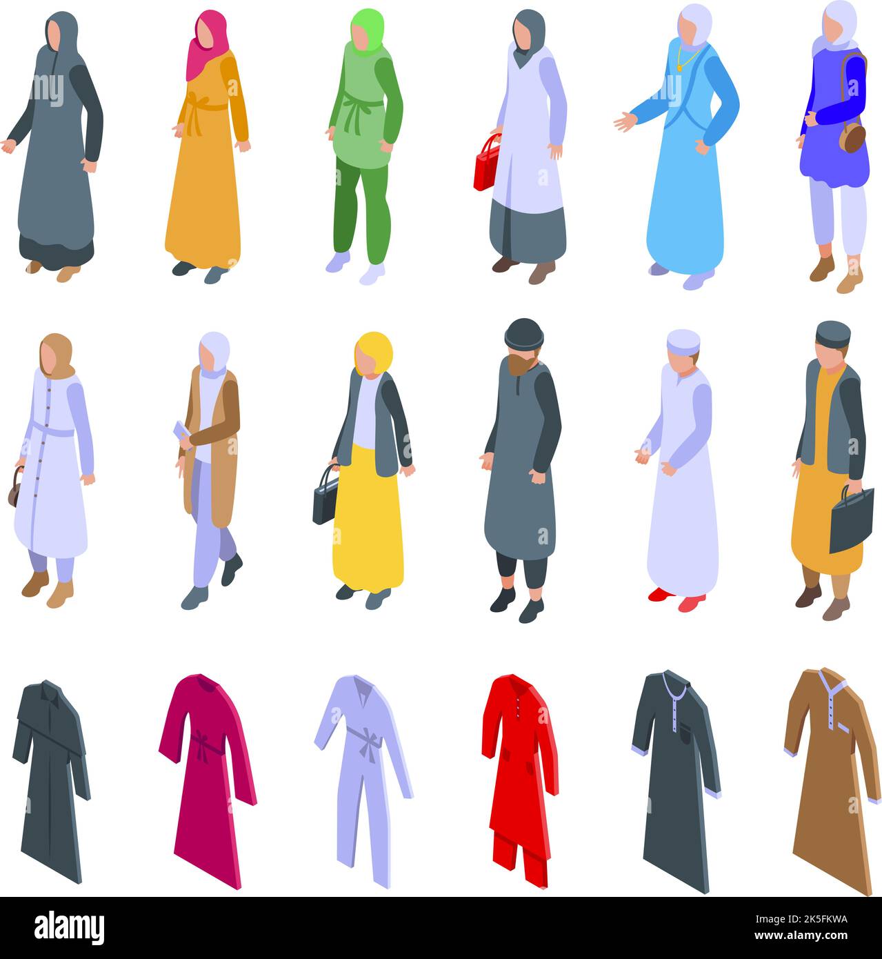 Iranian dress Stock Vector Images - Alamy