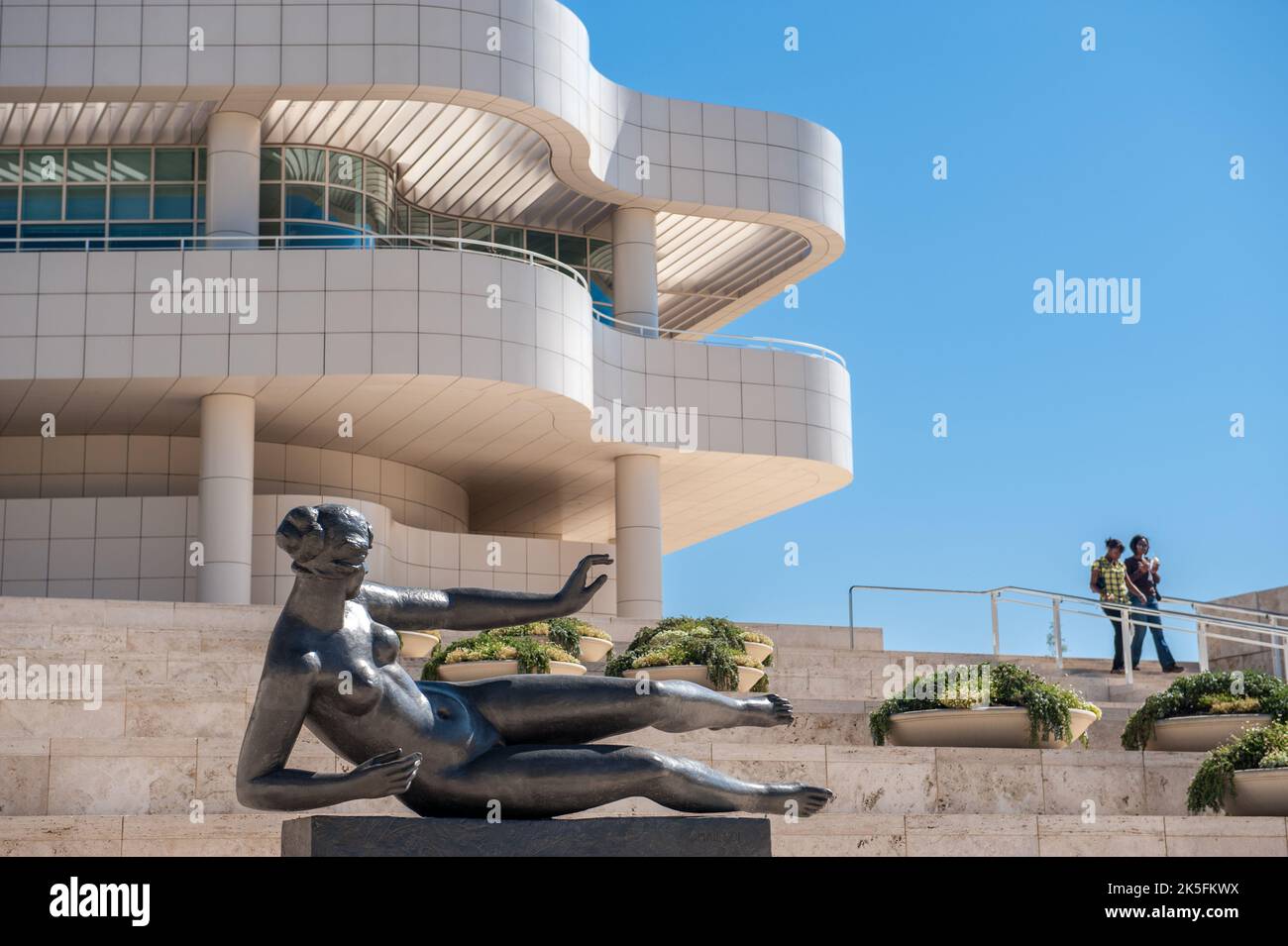 The Getty Center located in Brentwood overlooking Los Angeles is famous ...