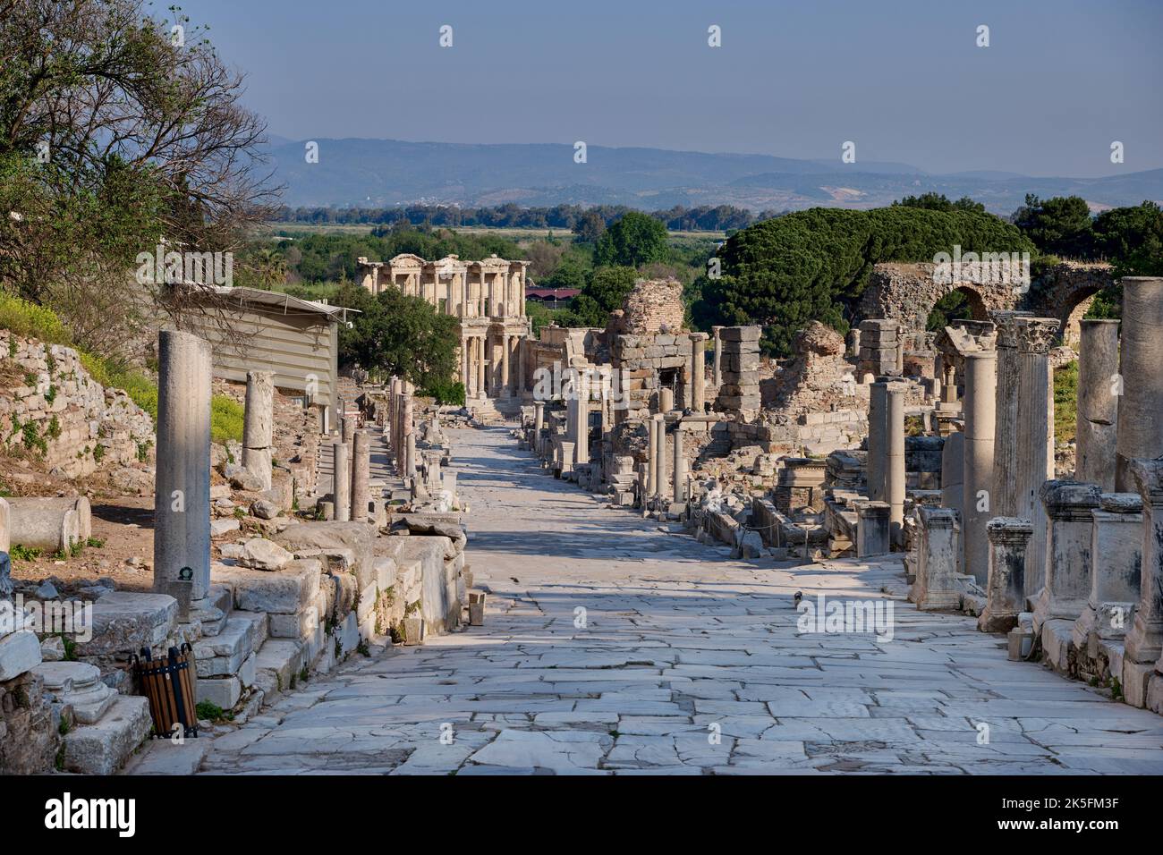 Curetes street in Ephesus Archaeological Site, Selcuk, Turkey Stock ...